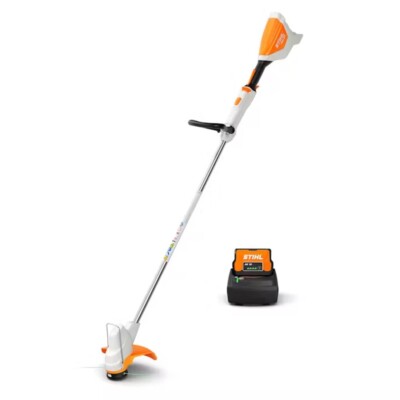 STIHL FSA 57 Electric String Trimmer Kit, INCLUDES AK20 L-ion Battery ...