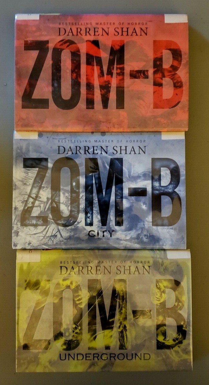 3 Zom-B books by Darren Shan series 1, 2, 3- Underground, City | eBay