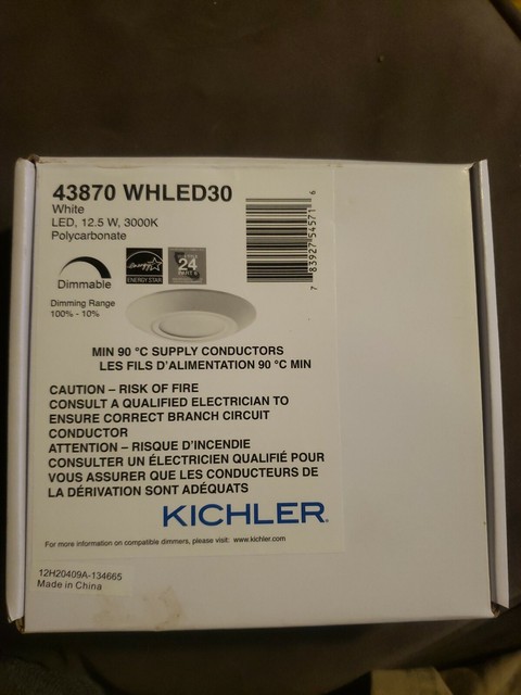Kichler Horizon II 3000K LED Downlight - White (43870WHLED30) for sale ...