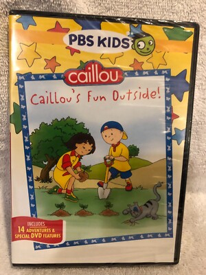 Caillou - Caillou's Fun Outside (DVD, PBS Kids, 14 adventures) UNOPENED ...