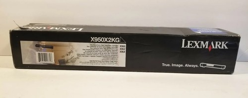 Genuine Lexmark X950X2KG Black High Yield Toner Cartridge Open box ...
