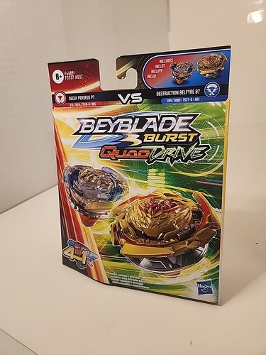 Beyblade Burst QuadDrive Decay Perseus P7 & Destruction Belfyre B7 Twin ...