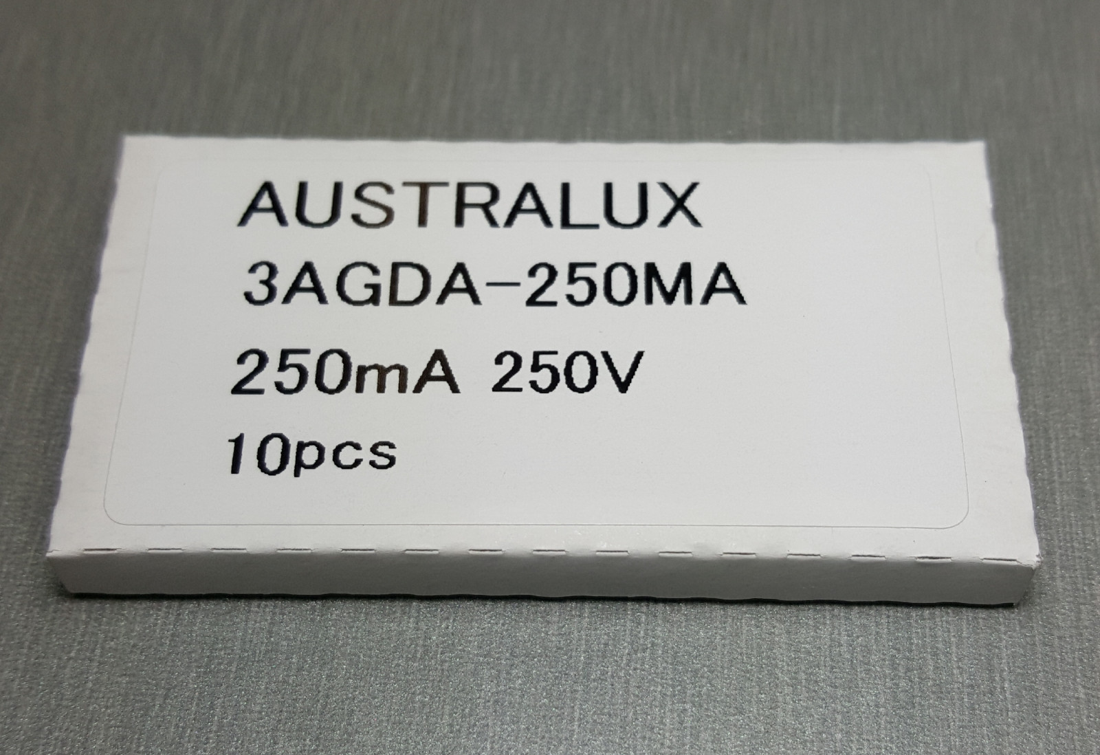 10Pcs 250mA T250mA Glass Fuse 3AG 6mm x 32mm Slow Blow 250V AUSTRALUX ...