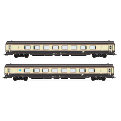 FS 2-UNITS GRAN CONFORT 1985 OPEN SPACE EP.V 1:87 Rivarossi Treni Die ...