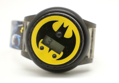 Accutime BAT4668TG DC Comics BATMAN Yellow Black Bat Signal Watch | eBay