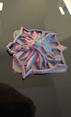 Angry Wolf in 3D - Black w Zinc Color License plate INSERT - Twilight ...