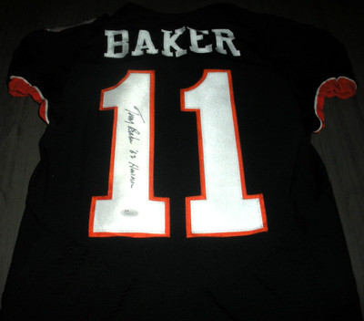 TERRY BAKER OREGON STATE BEAVERS! JSA/COA SIGNED OFFICIAL LICENSED NIKE ...