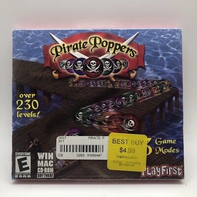 Play First Pirate Poppers PC CD ROM Software 2006 Over 230 Levels New ...