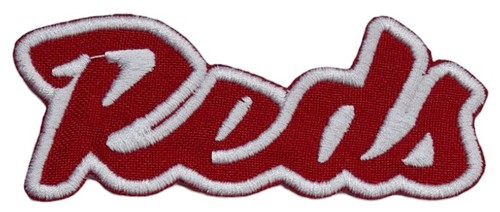 Cincinnati Reds Text Embroidered Applique Iron On Patch Various Sizes ...
