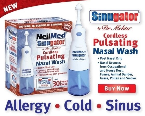 NeilMed Sinugator Pulsating Sinus Irrigator | Grelly UK