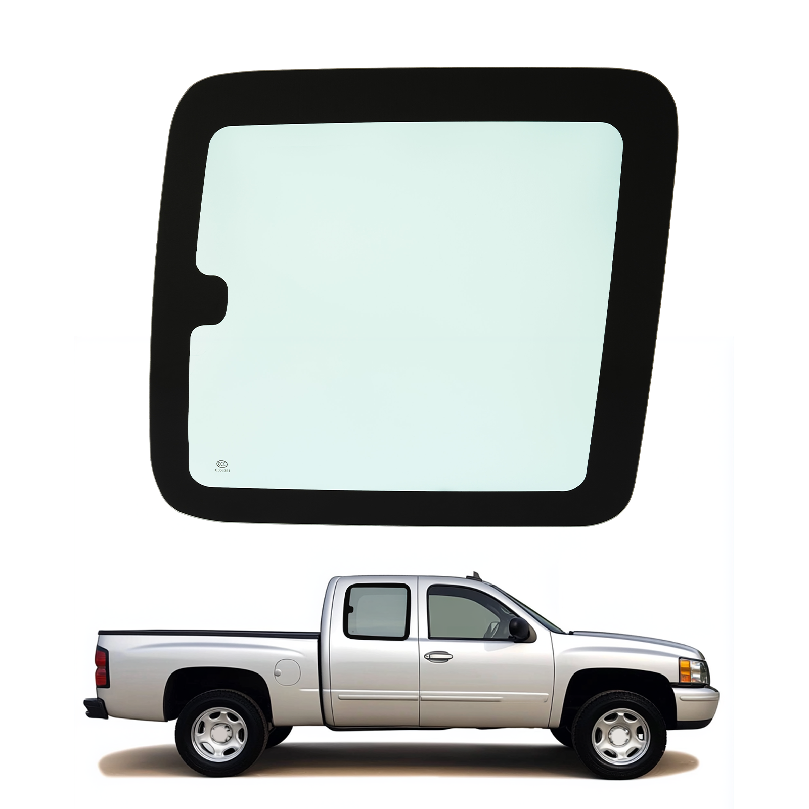 Quarter Door Window Glass Rear Right Fits 1999-2007 Chevy Silverado ...