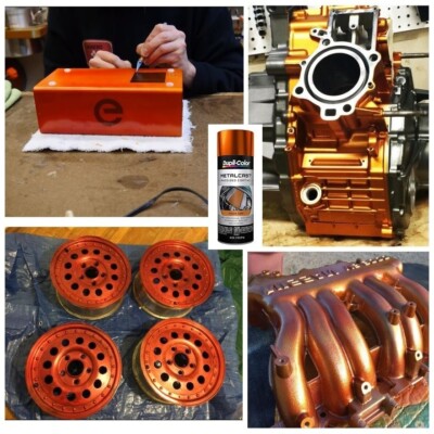 Anodized Orange Metalcast Valve Cover Engine Spray Paint 2PK -Free ...