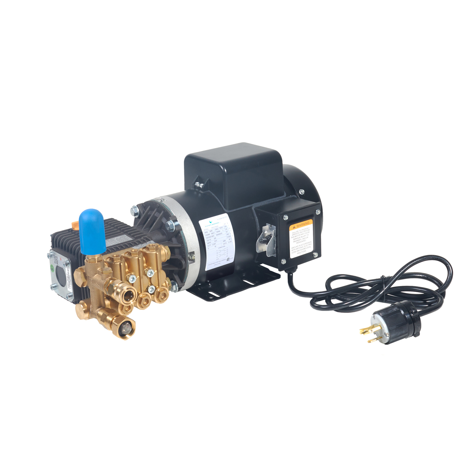 Canpump Electric Pressure Washer: 5 hp Full-Speed Motor 230 V, Triplex ...