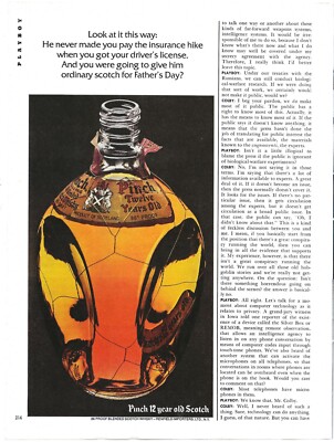 Vintage Print Ad Pinch 12 Year Old Scotch - For Father's Day - July ...