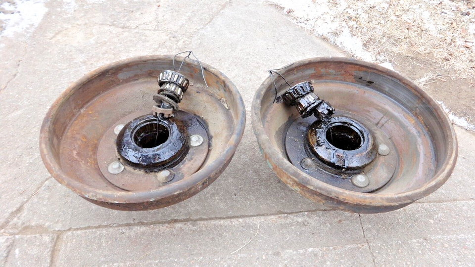 1928 1931 Model A Ford FRONT BRAKE DRUMS / HUBS Original pair 1929 1930 ...
