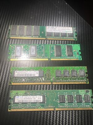 (Lot of 4) 2 GB Assorted Memory Module of 512MB each - Desktop PC RAM | eBay