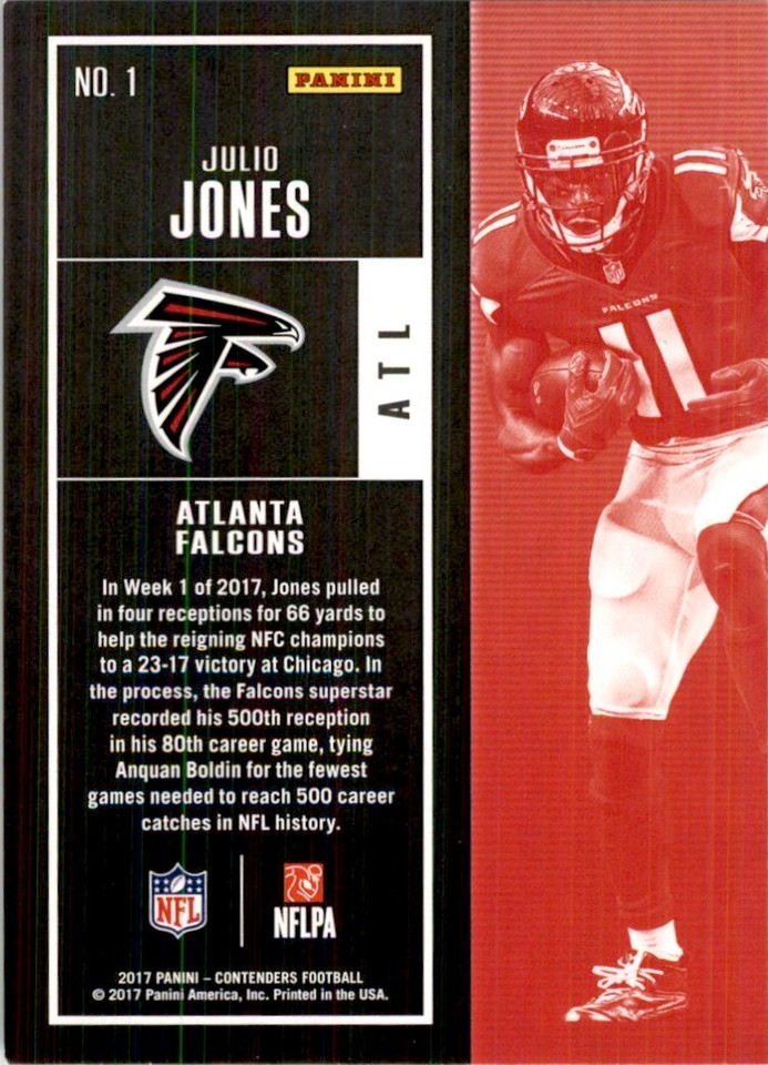 2017 Panini Contenders. Julio Jones Football Cards. #1 | eBay