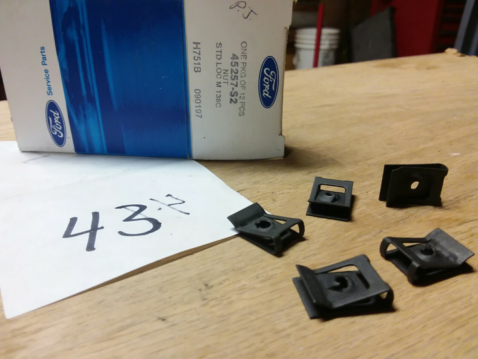 5X OEM Ford 45257-S2 1983-97 Worm Drive Nuts For Bronco LTD Mustang | eBay