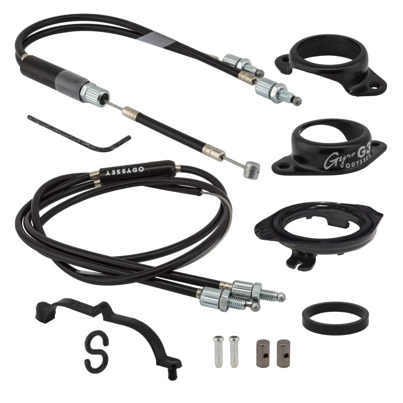 ODYSSEY GYRO 3 1-1/8" BMX BICYCLE GYRO-DETANGLER COMPLETE KIT W/ BLACK ...