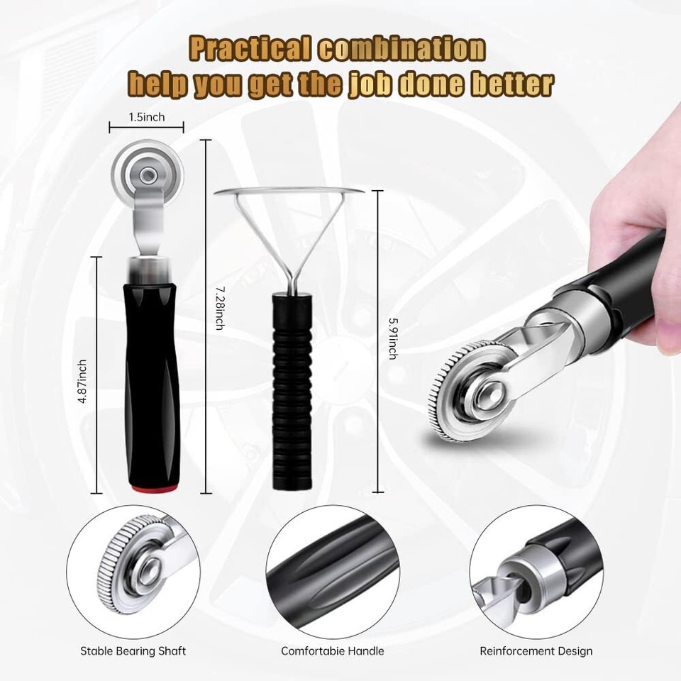 Tire Patche Tool Tire Patch Roller +Tire Buffer Wheel Grinding Head for ...