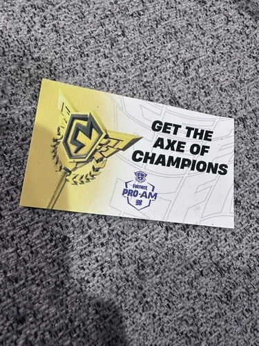 FNCS Fortnite Axe of Champion Code txt 786-706-1977 b4 buying CHECK 2ND ...