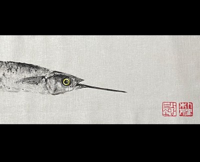 Ballyhoo (Tuna Candy) - Gyotaku Print | eBay