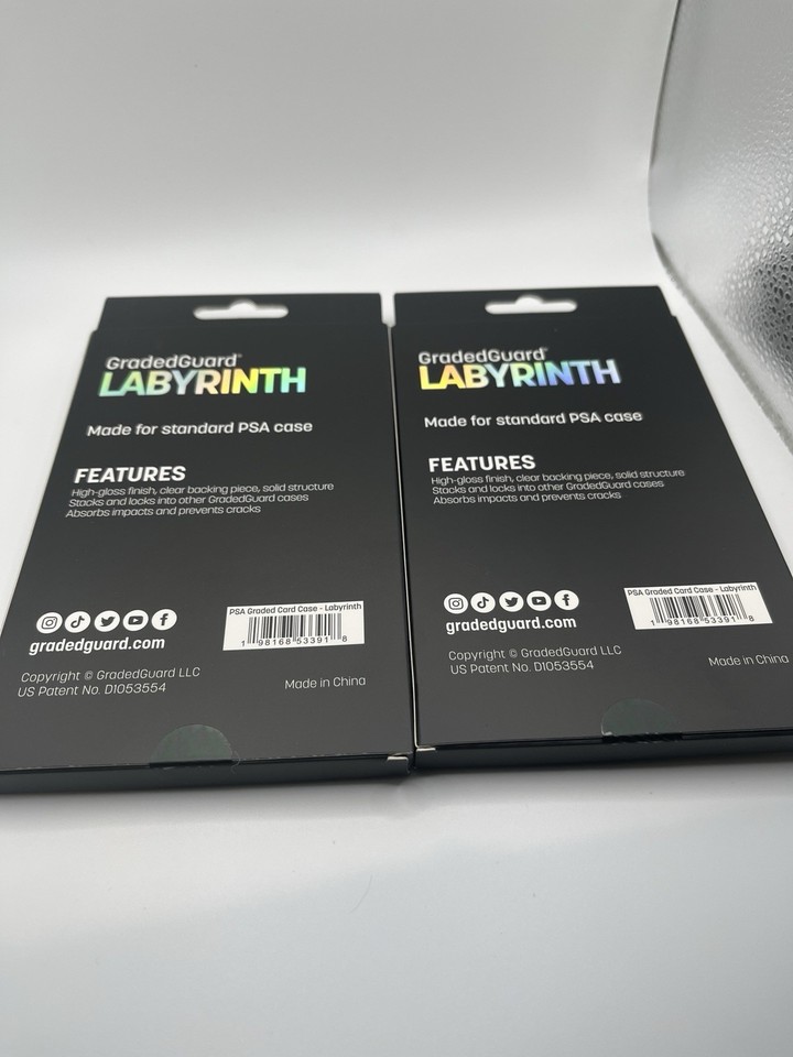 GradedGuard PSA Labyrinth Graded Guard Card Protector IN HAND. X2 SHIP ...