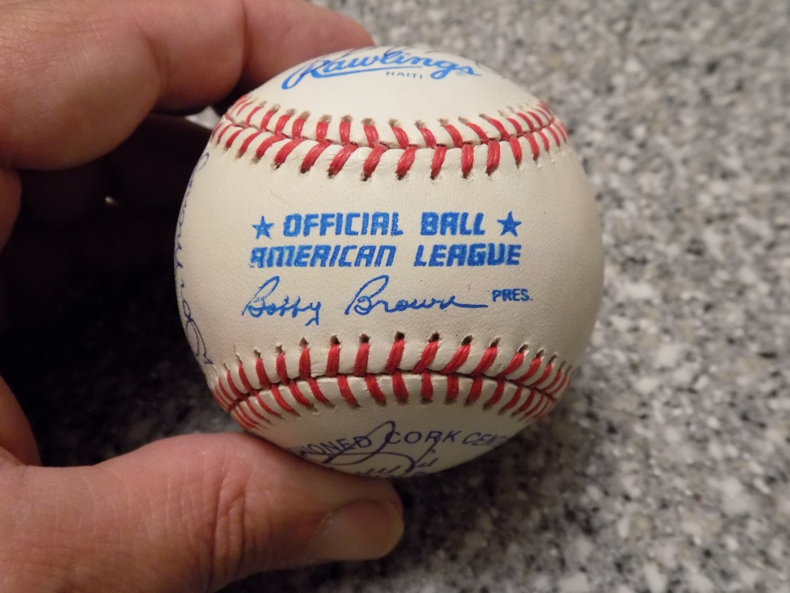 American League Old Timers Multi Autographed Baseball | eBay