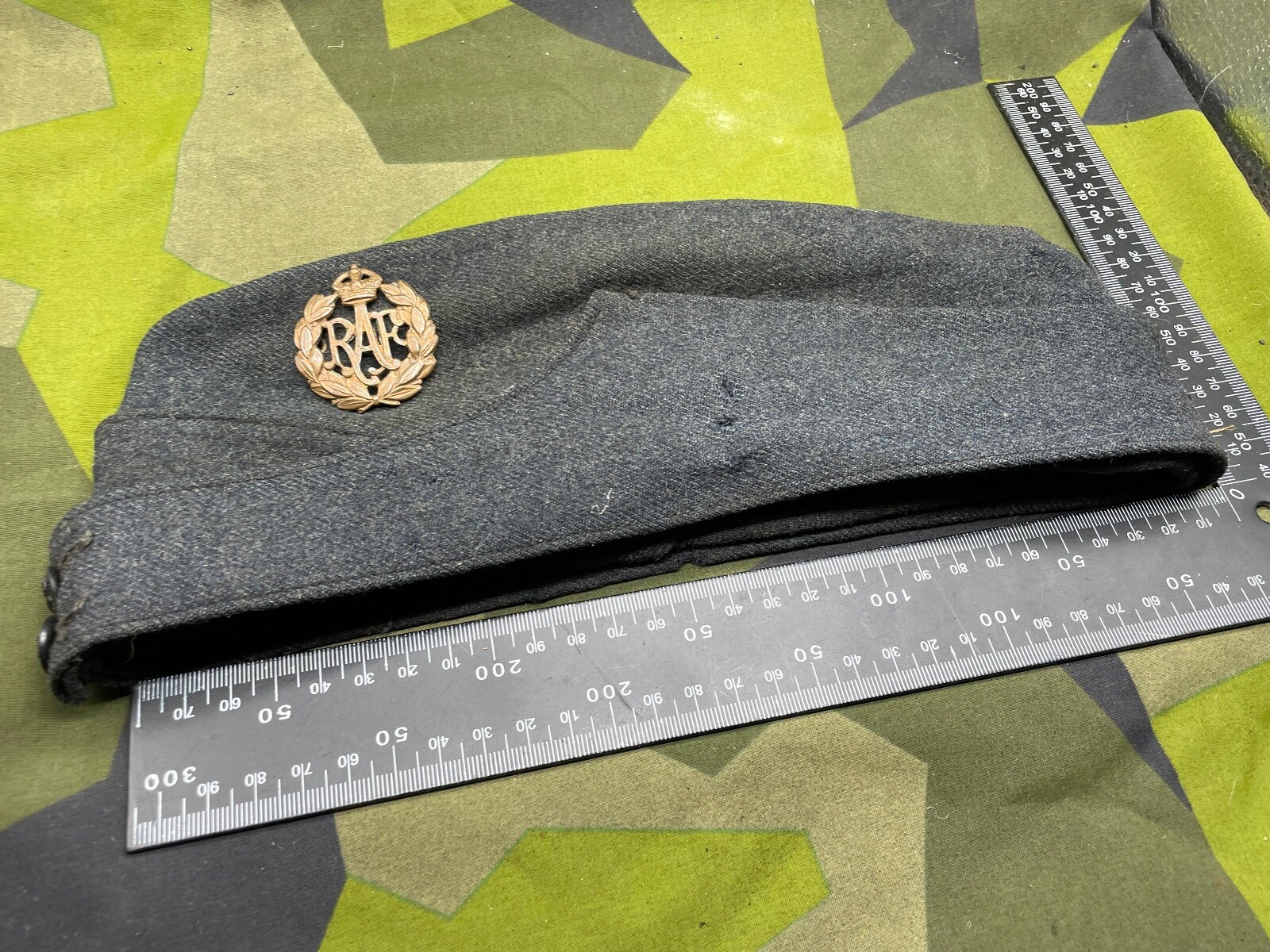 Original WW2 British Royal Air Force Side Cap with Brass Badge | eBay