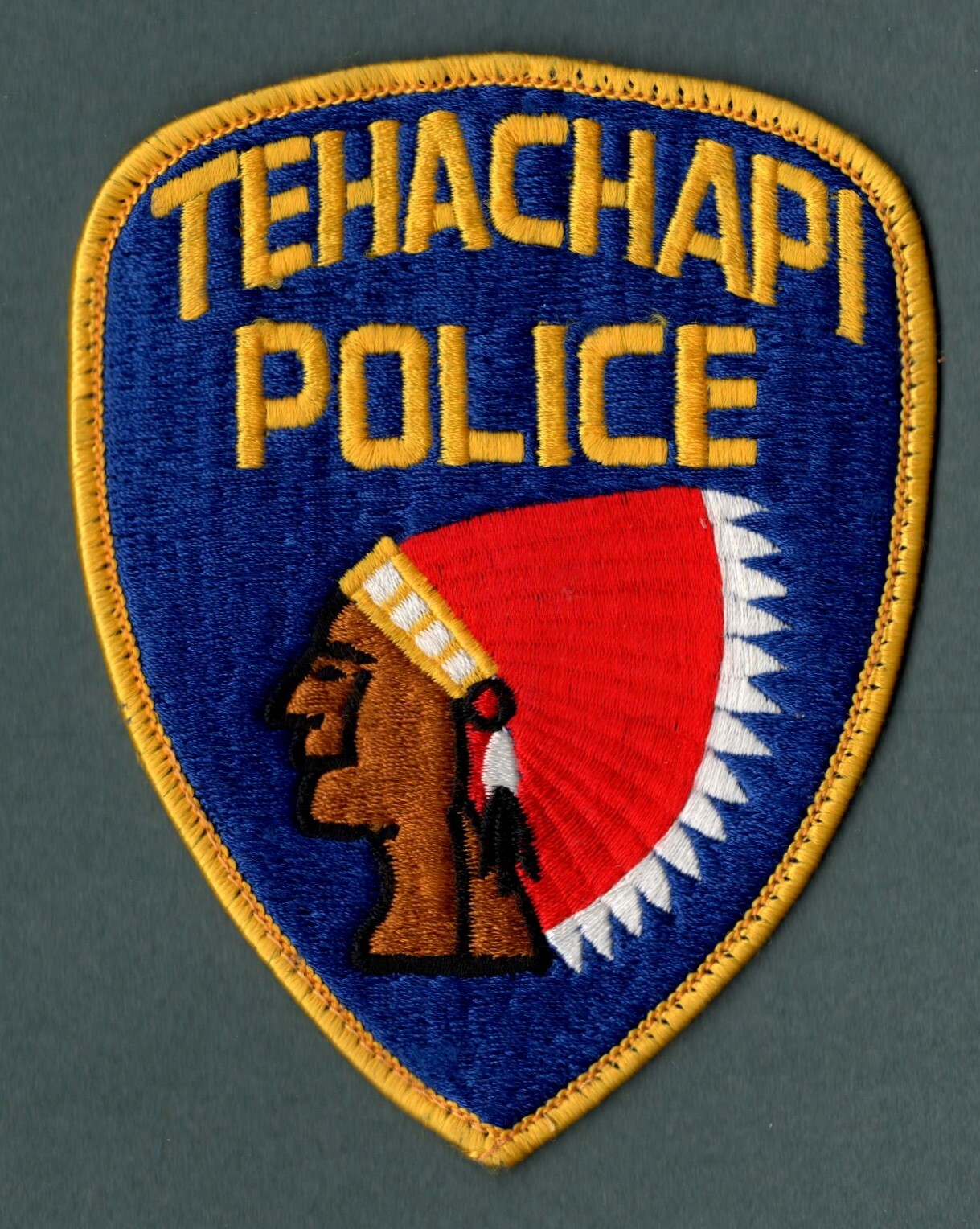 Tehachapi California Police Patch Set - left / right | eBay