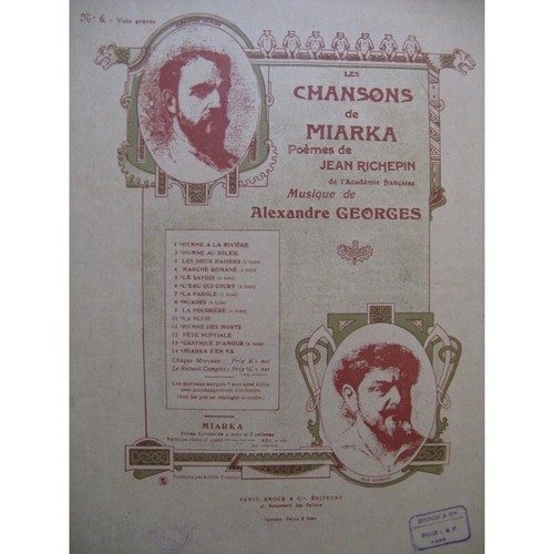 GEORGES Alexandre L'eau qui court Chant Piano | eBay