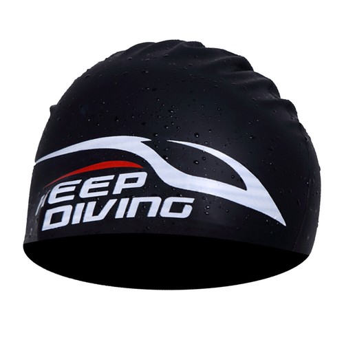 Swimming Cap Silicone Women Men Waterproof Long Hair Swim Sports Pool ...
