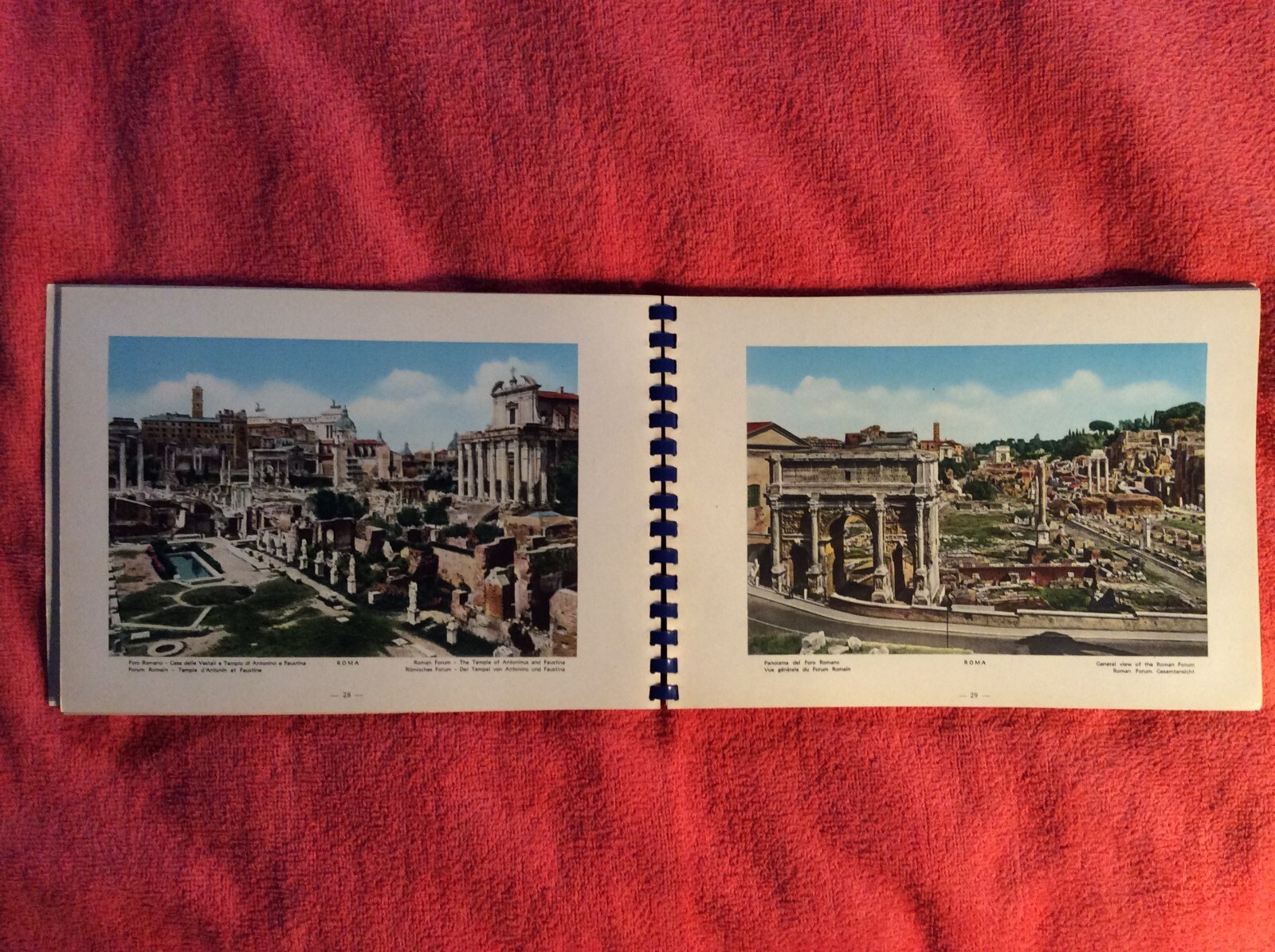 PICTORIAL SOFTCOVER BOOK ROMA 100 TAVOLE A COLORI ALBUM ITALY ...