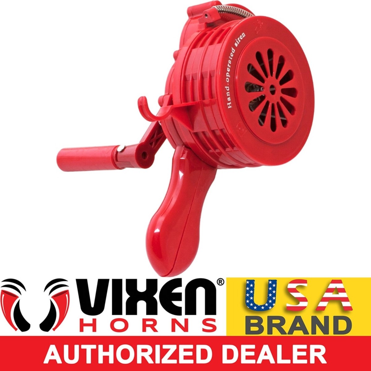 Fire Alarms Smoke Detectors Hand Crank Siren Alarm - 120DB Portable ...