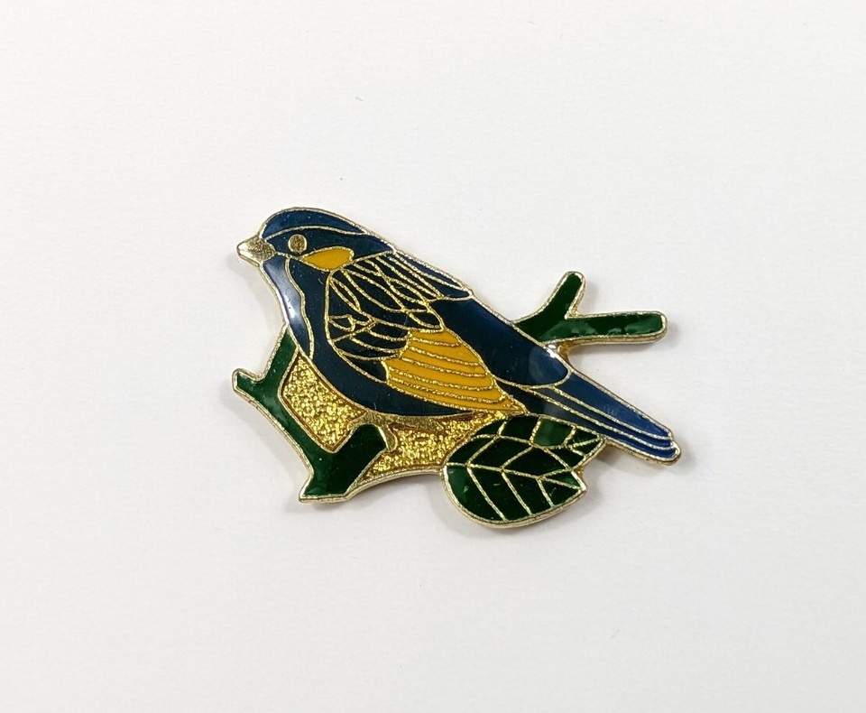Bluebird Sialia Swainson Lapel Pin Hat Tac Backpack Flair Good Luck VTG ...