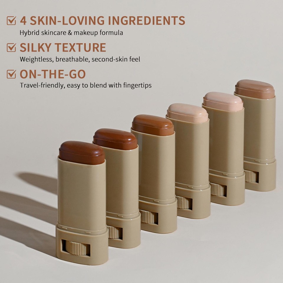 Skin Care Tinted Stick Coverage Foundation Stick Long-wear Lightweight ...