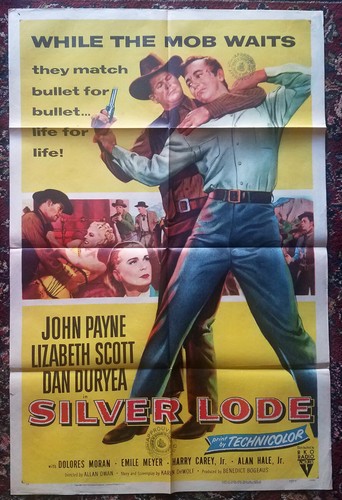 SILVER LODE Original Movie Poster 1954 One Sheet Folded | eBay