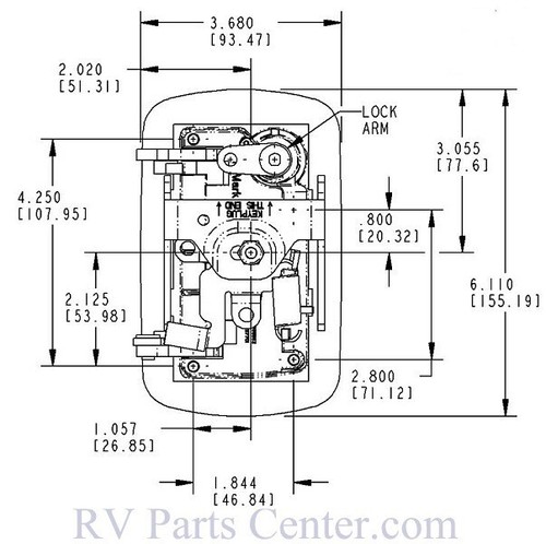 TriMark RV Door Lock 22660-04 Replacement for 13438-04 | eBay