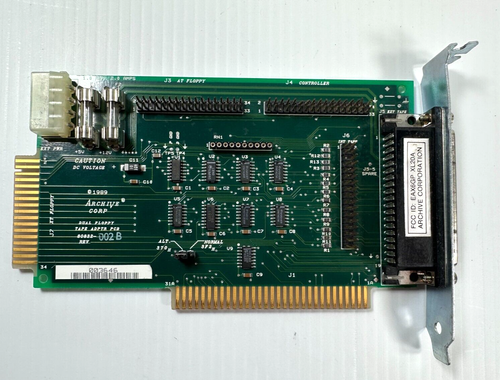 1989 Vintage Rare Archive Dual Floppy Tape Controller XT 8-bit ISA Card ...