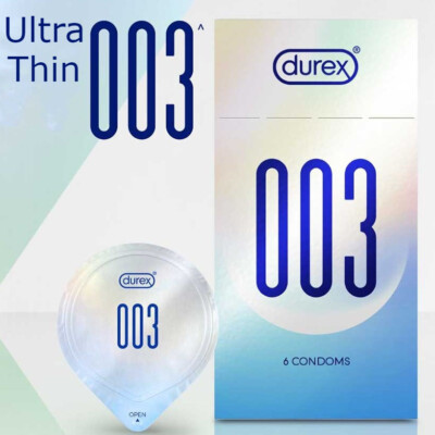 Durex Condom Ultra Thin 003 extrasensitive Thinner Invisible Air Extra ...