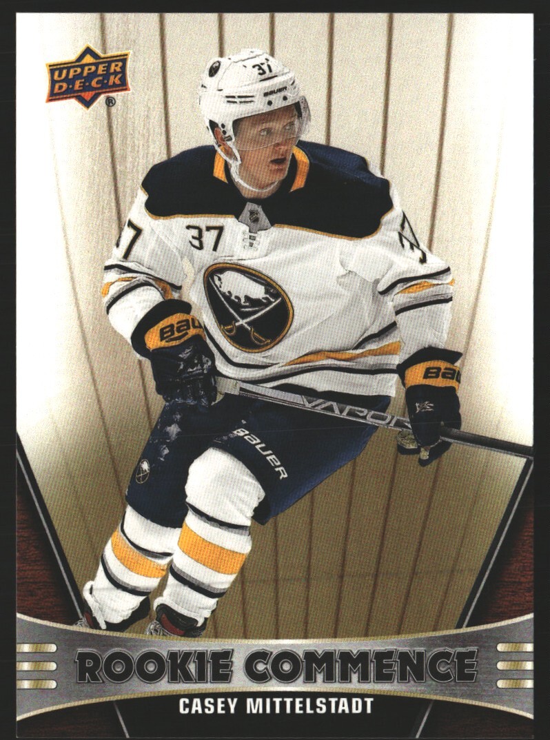 2018-19 Upper Deck Rookie Commence Casey Mittelstadt Buffalo Sabres #RC ...