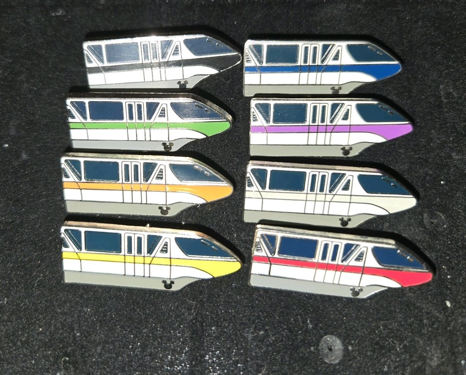 Disney Parks Mystery Hidden Mickey Set Of 5 Monorail Train Pins | eBay