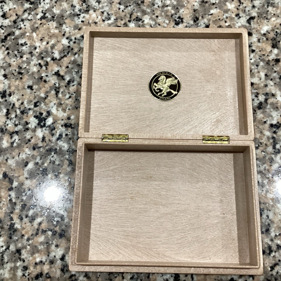 Manikin Vintage Wooden Cigar Box, Empty | eBay UK