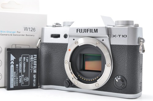 Near Mint Fujifilm Fuji X-T10 16.3MP Mirrorless Digital Camera Silver ...