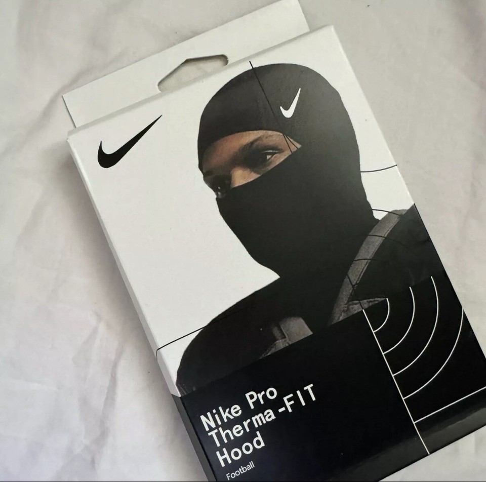 Nike Pro Therma-Fit Hyperwarm Hood Ski Mask Black Pooh Shiesty SHIPS ...