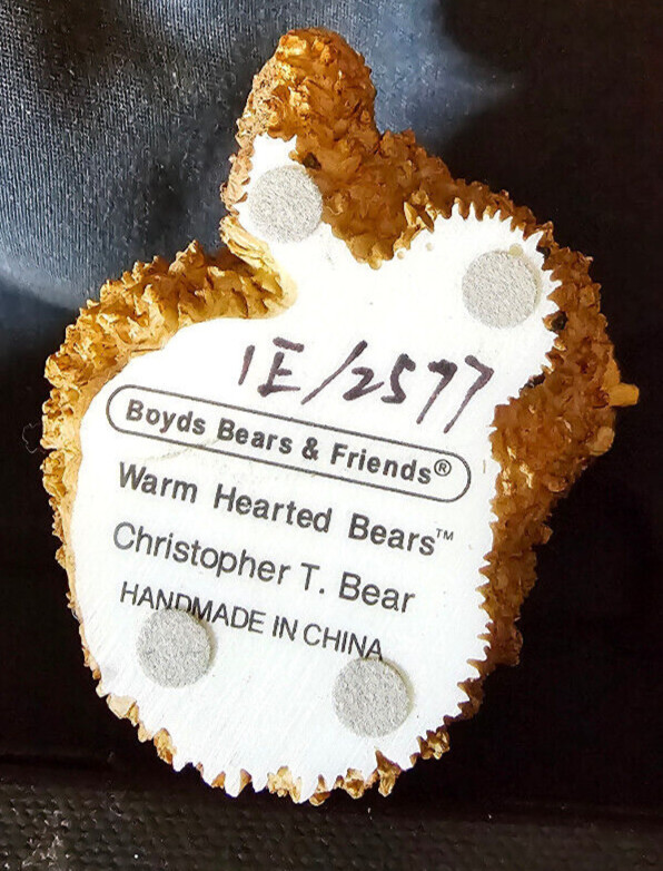 Boyds Bears Figurine "Christopher T. Bear" Warm Hearted Bears # 229000 ...