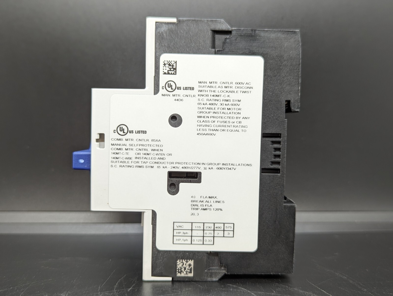 Allen Bradley 140MT-C3E-B40 2.5-4A MPCB Frame Size C New In Box USA | eBay