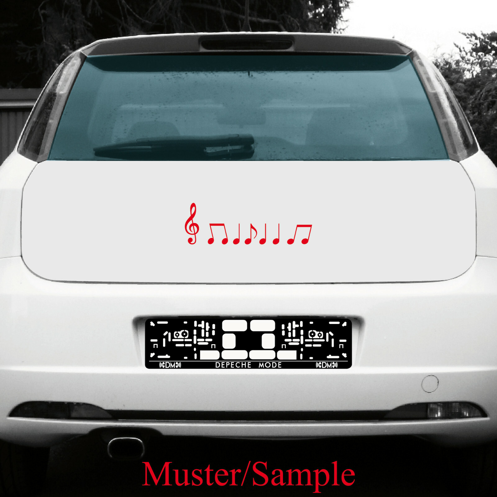 Set S Noten rot Violinschlüssel Notenschlüssel Musik Auto Deko ...