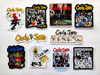 Punk Rock Sticker Pack (10) Circle Jerks Hardcore Old School Band | eBay
