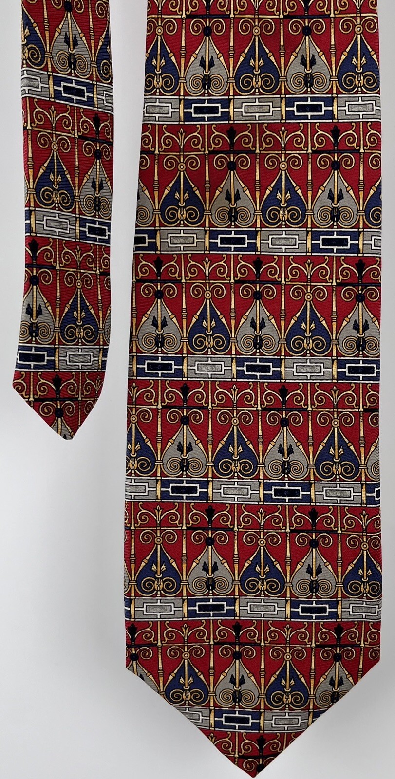 Robert Talbott Mens Designer Formal Silk Geometric Hearts Grid Iron ...